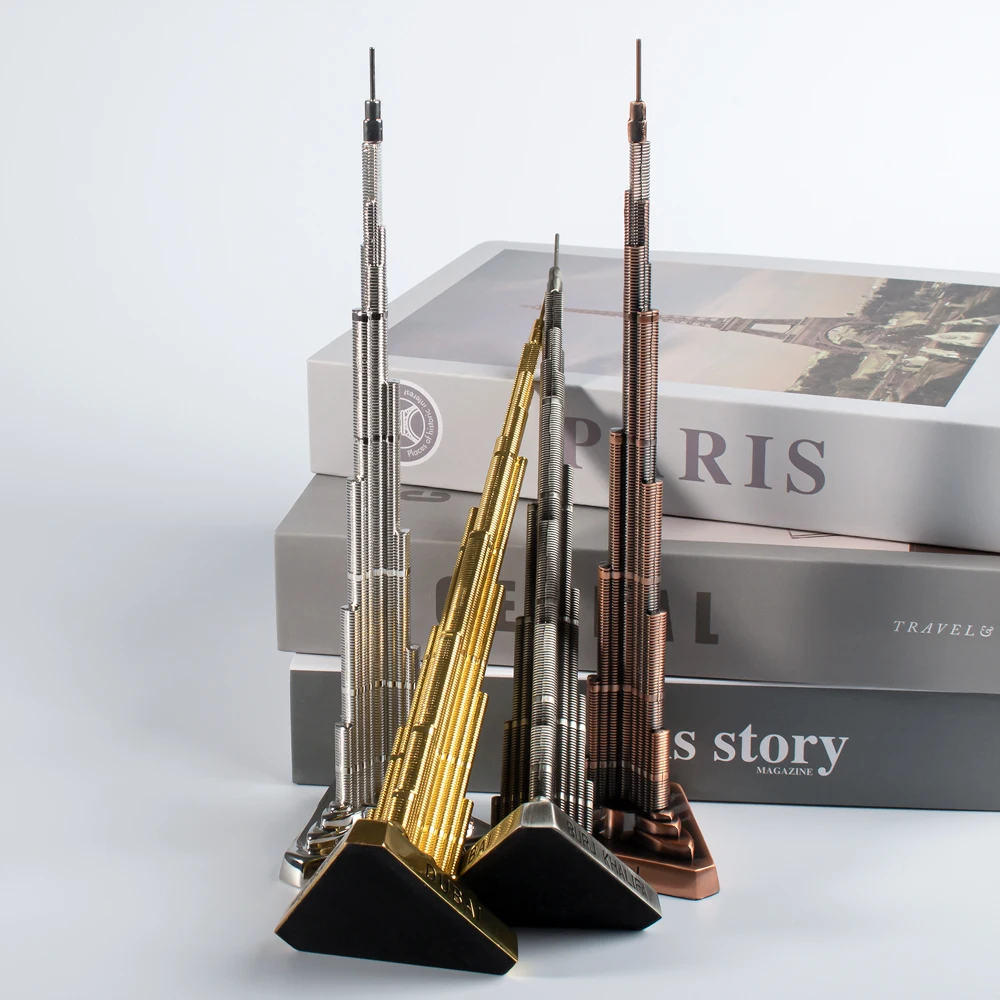 Home Decor Malaysia Petronas Twin Towers Metal 3d Miniature Building ...