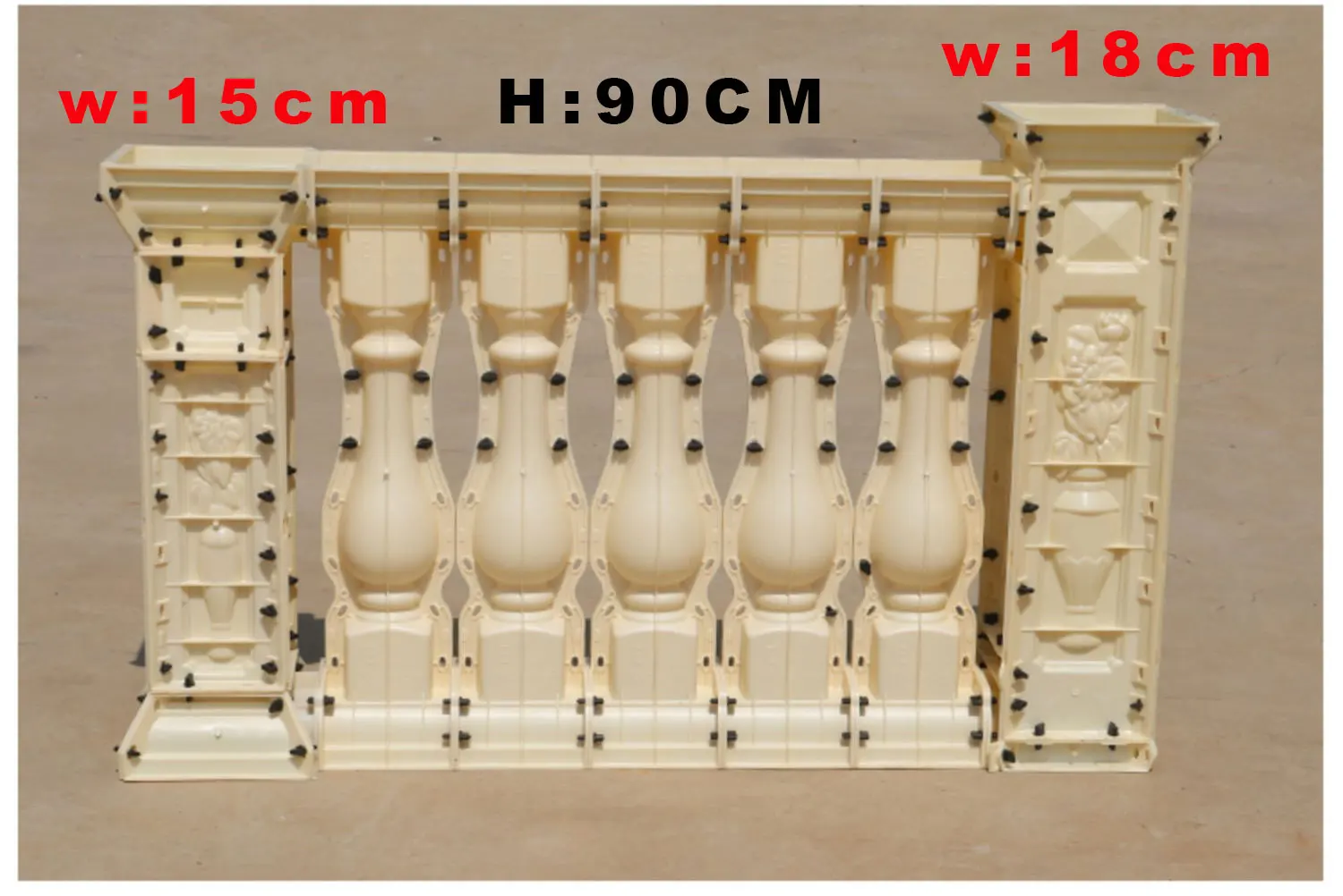 Handrail Concrete Plastic Baluster Mold - Durable & Precise