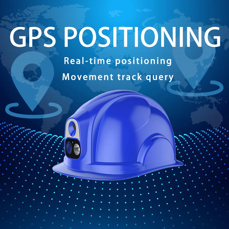 4G Wifi GPS Smart Safety Helmet Camera for Construction