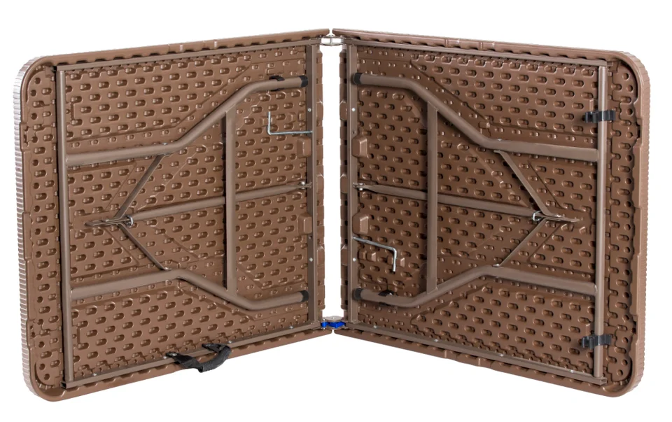 6ft 180cm Outdoor Furniture Rattan Plastic Folding In Half Table ...