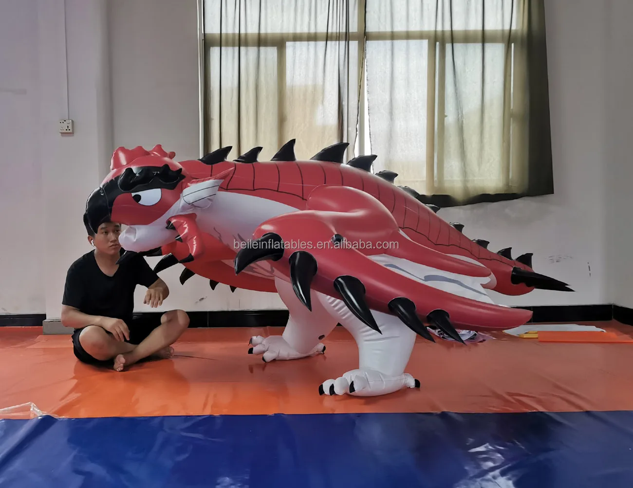 Beile Custom New Design PVC Inflatable Squeak Fire Dragon