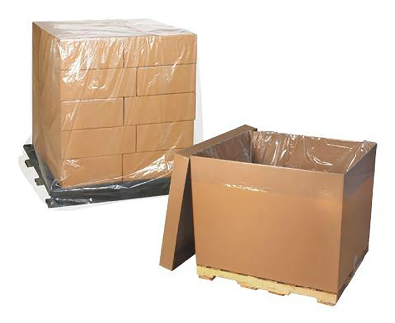 Pe Hdpe Clear Plastic Gusseted Poly Bags Gaylord Box Liners Bin Liner ...