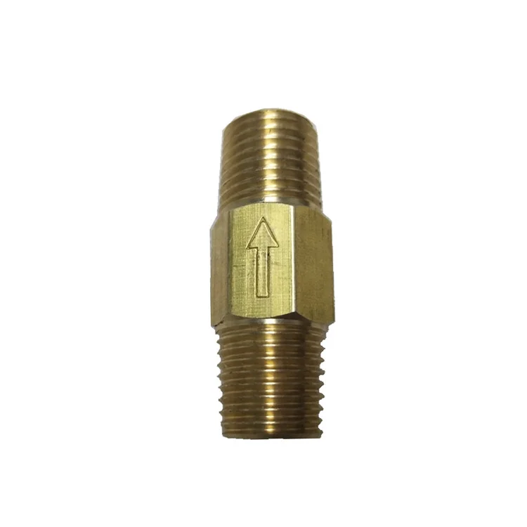 Brass One Way Air Check Valve,1/4 Npt Brass Ball Check Valve - Buy 1/4 ...