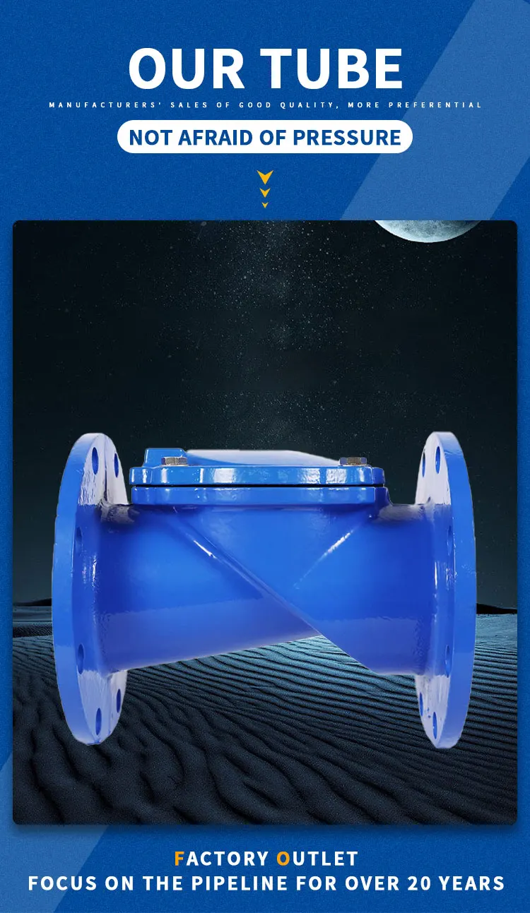 Dn100 Pn16 Cast Iron Rubber Standard Flapper Type Non Return Check ...