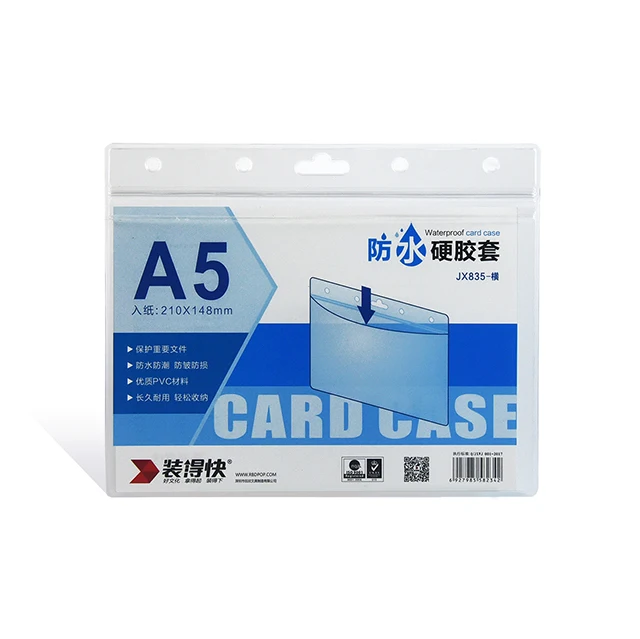 Portadocumenti Plastica Transparente - A3 Clear Card Case