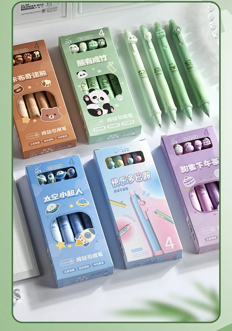 Cute Cartoon Panda Bear Gel Pens - Erasable & Creative