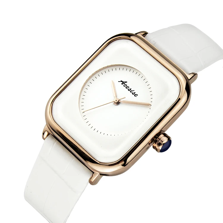Ladies White Hand Watch