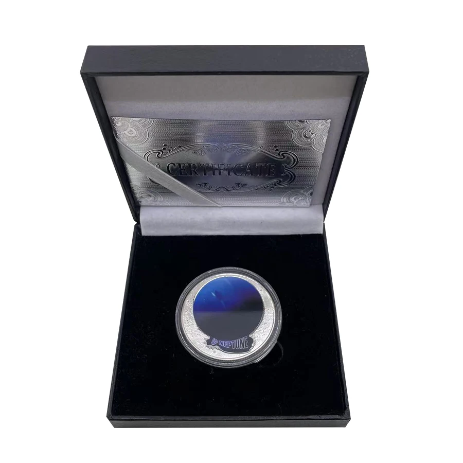 Metal Crafts Solar System Silver Coins Collectibles with Coin Holder ...
