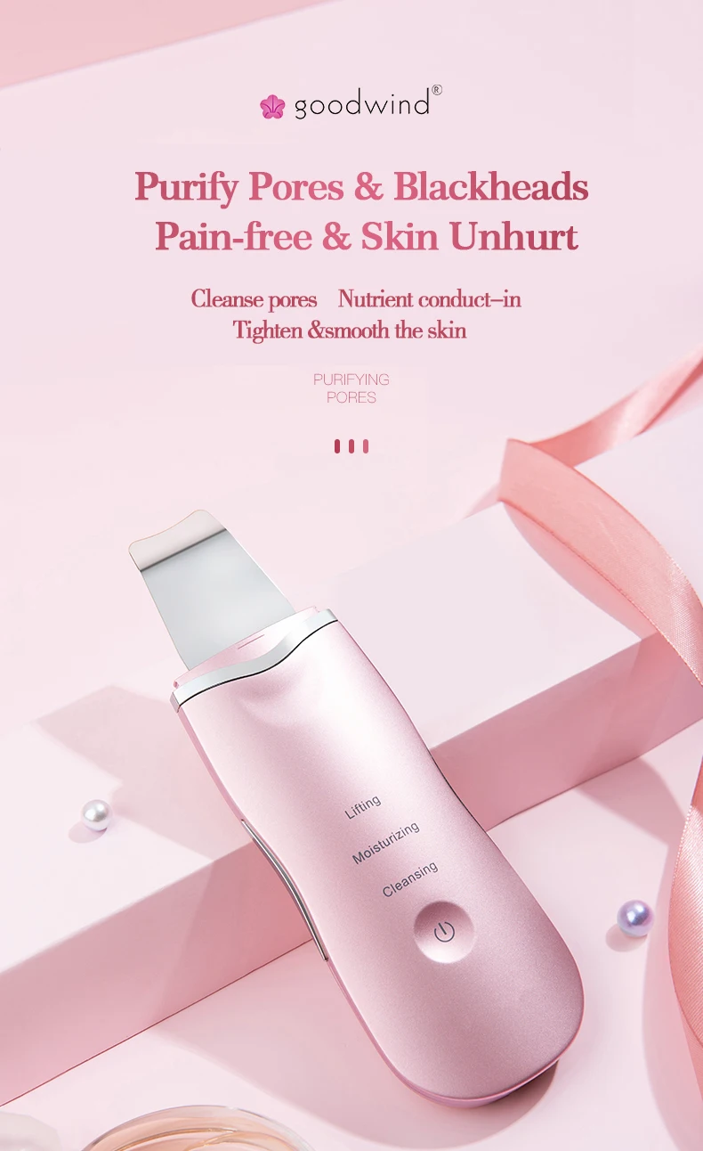 Skin Scrubber Face Spatula Electric Skin Scraper With Ion Ems Modes ...