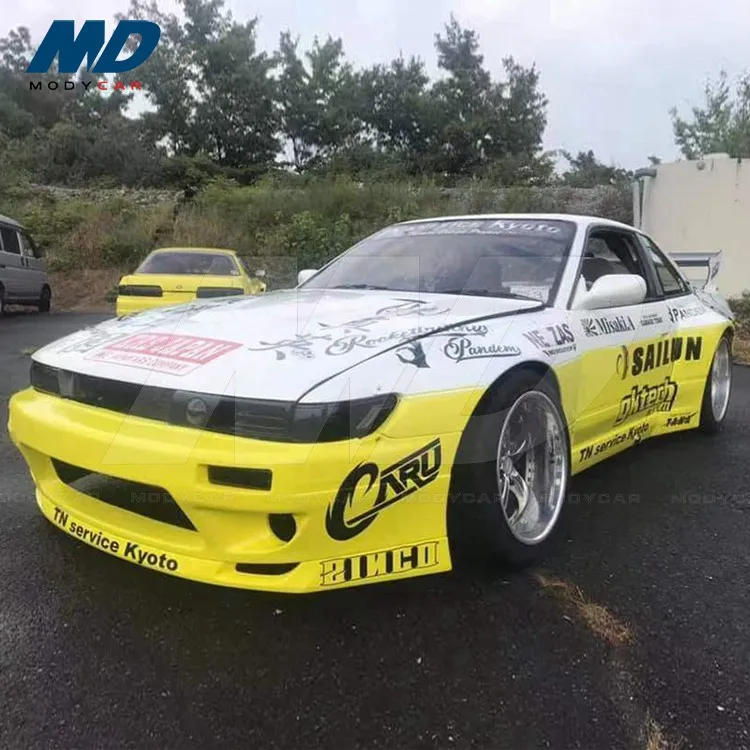 Rocket Bunny Ver2 Style Glass Fiber Body Kits For 1988-1993 Nissan S13 ...