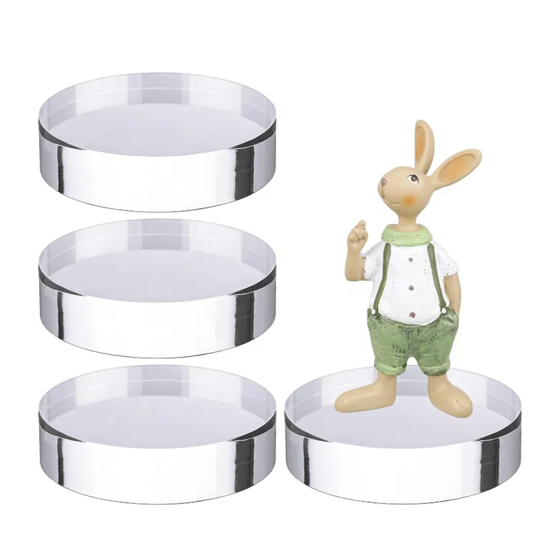 Clear Acrylic Cylinder Riser Block Display Trophy Base Acrylic Stand ...