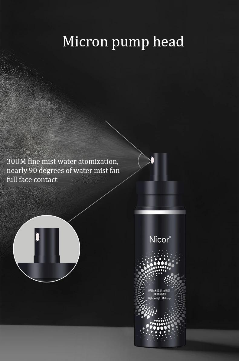 Nicor Matte Makeup 100ml Oil Control Long Lasting Lightweight Hydrating ...
