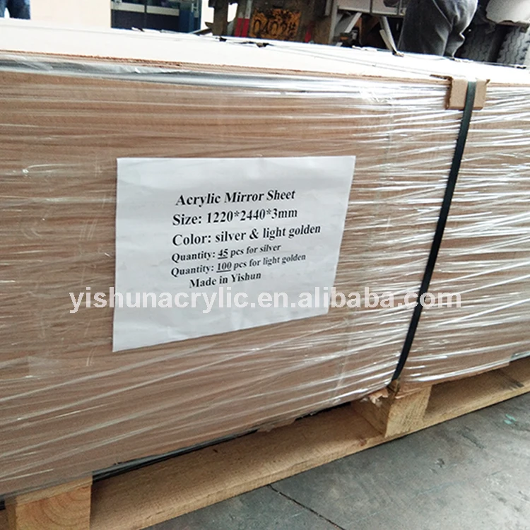 Factory Supply High Glossy Reflective Silver Color Mirror Acrylic ...