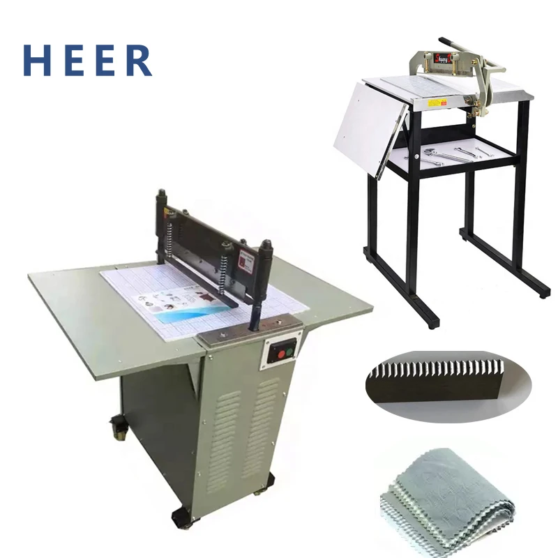 Fabric Zig-Zag Sample Cutting Table Machine Textile Cutter