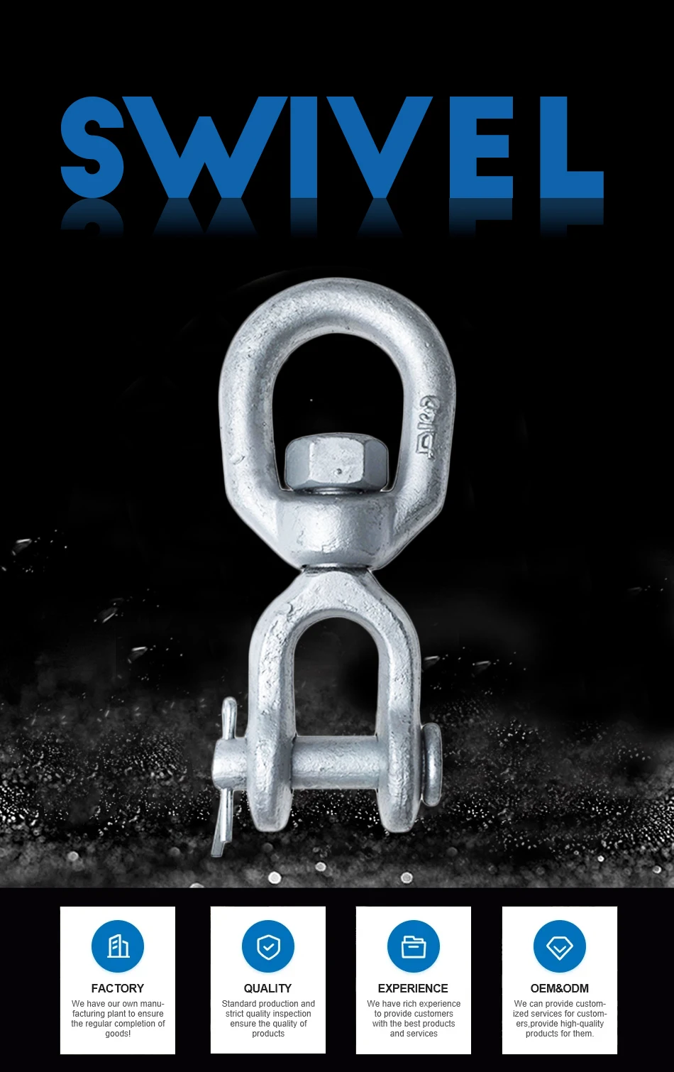 Wholesale China Selling High Quality Rigging Hardware Items Connecting Swivel Crosby G-401 402 ...