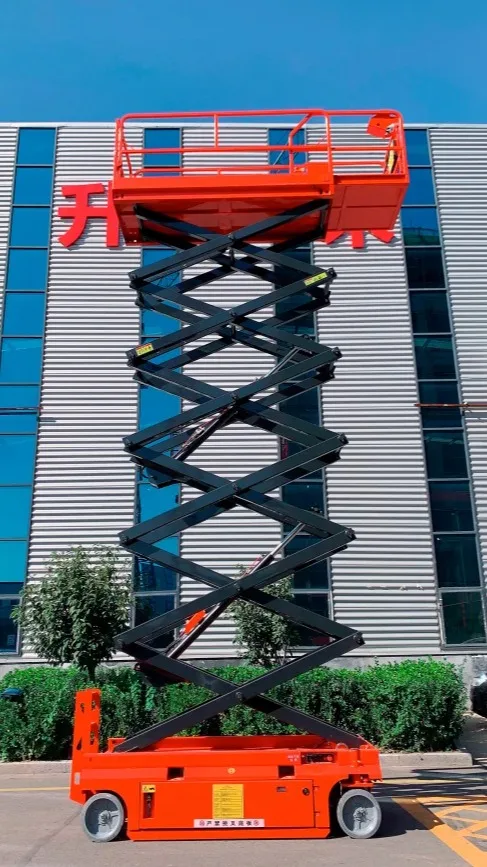 Full Electric Mobile Folded Platform Portable Hydraulic Scissor Lifting ...