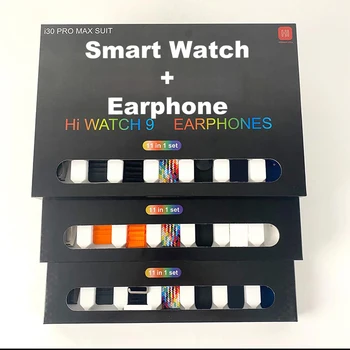2023 Newest I30 Pro Max Suit Smart Watch With Earbuds 11 In 1 Set With ...