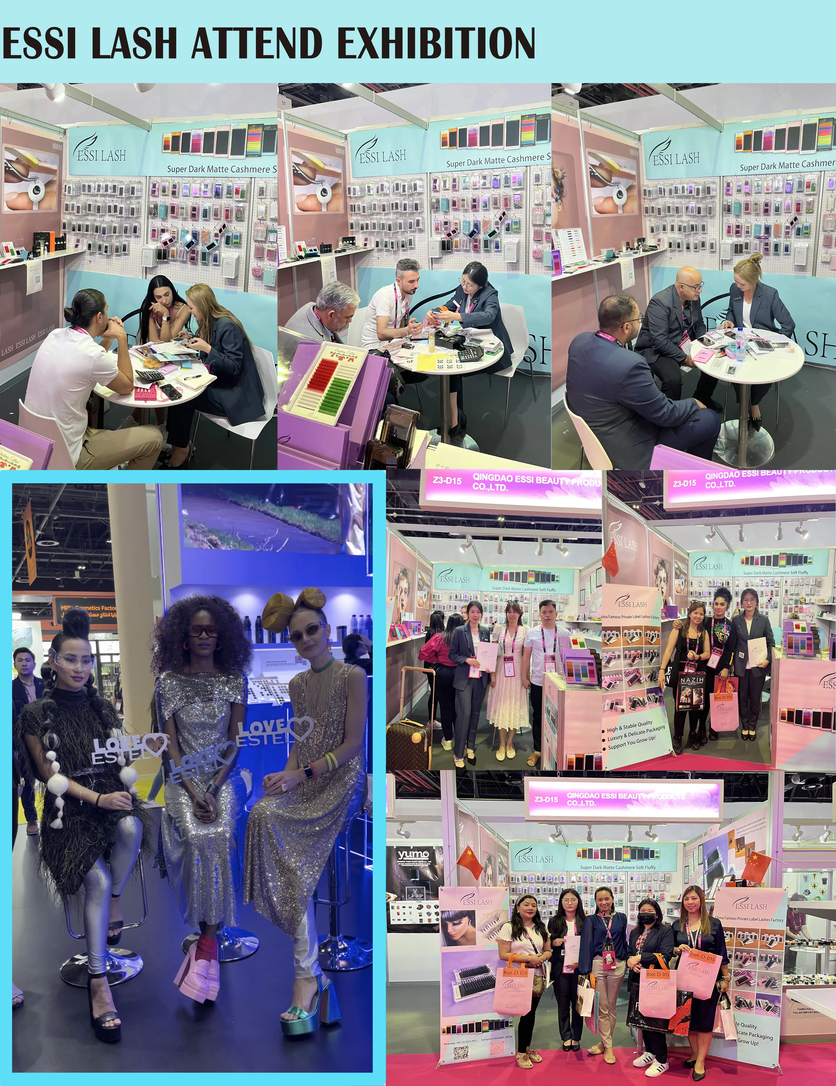 In Stock Premium Natural Soft Cashmere Silk Mink Volume Eyelash ...