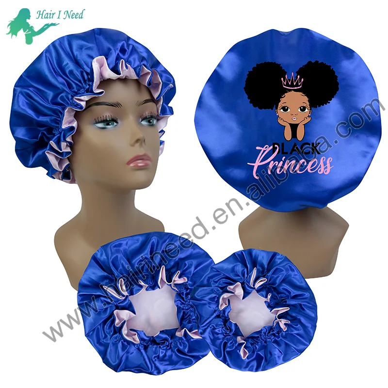Custom Cartoon Character Satin Bonnet Wholesale Hair Baby Sleeping Cap ...