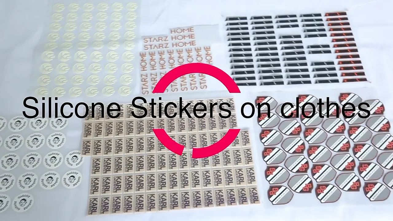 Custom 3d Raised Logo High Density Rubber Silicon Heat Transfer Sticker ...