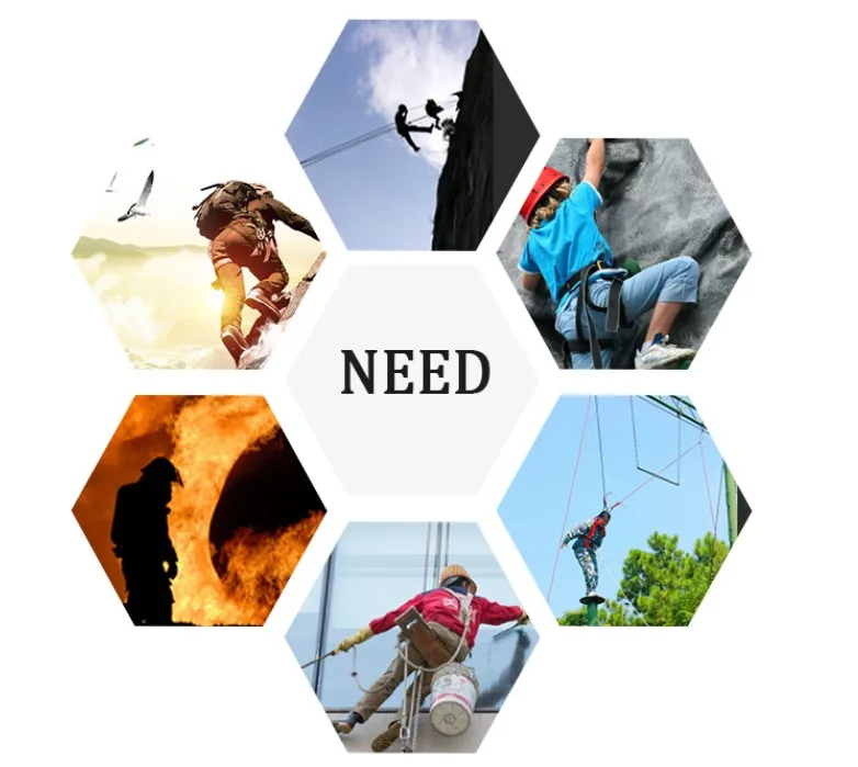 High-rise Escape Rescue Suit with Harness & Figure 8 Descender