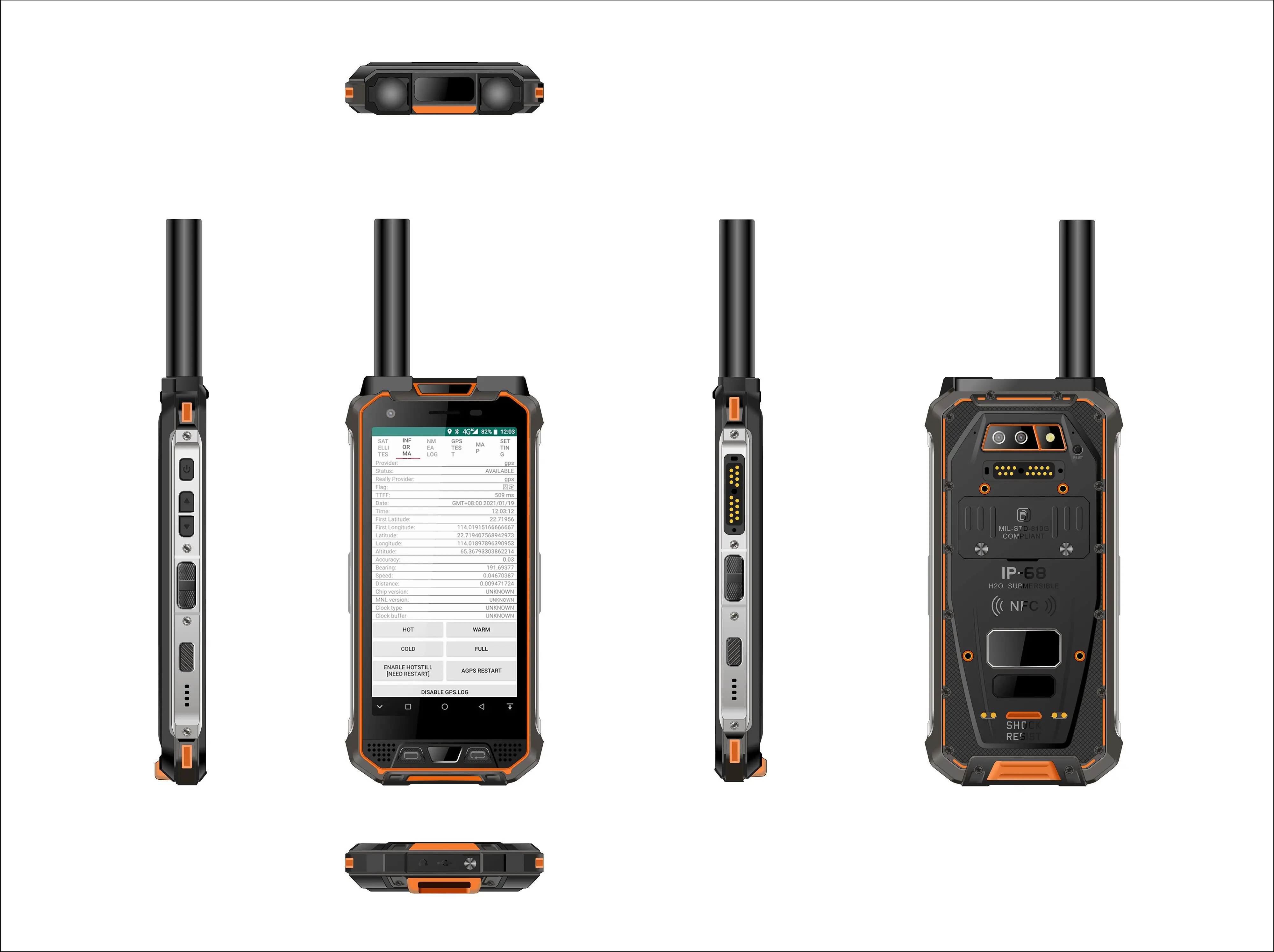 Eco-t67 Wireless Atex Android Barcode Scanner For Oil Management Rfid ...