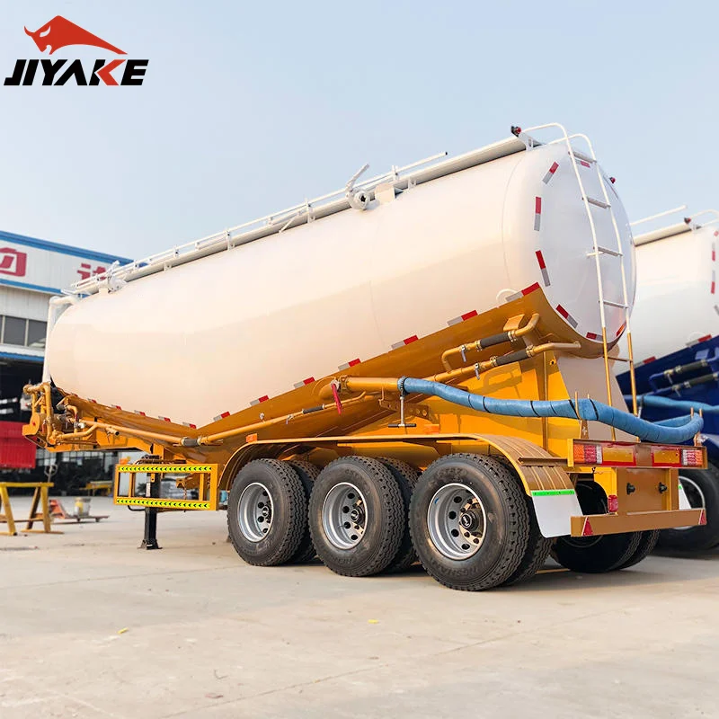 Cubic Meters Cement Bulker Tank Truck Trailer 3 Axles