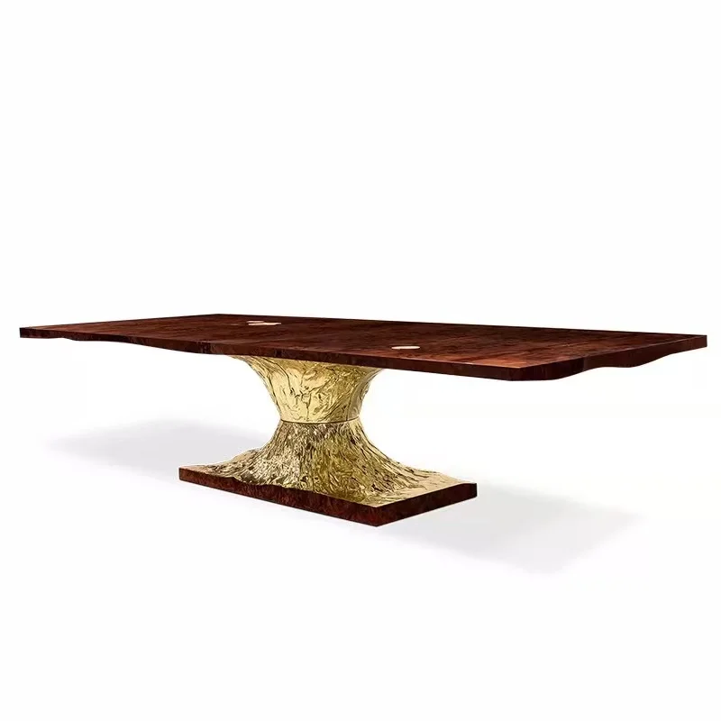 Luxury Dining Table - Italian Design Metal Brass Table