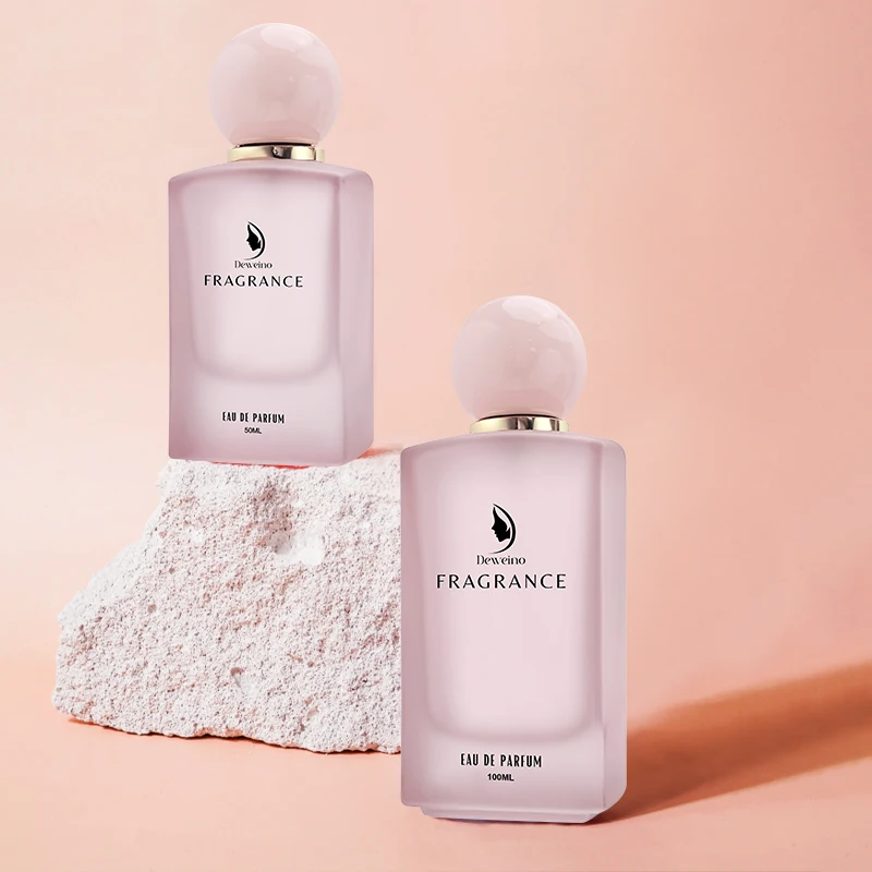 Wholesale Lady Luxury Perfume Bottle 50 Ml Frosted Pink