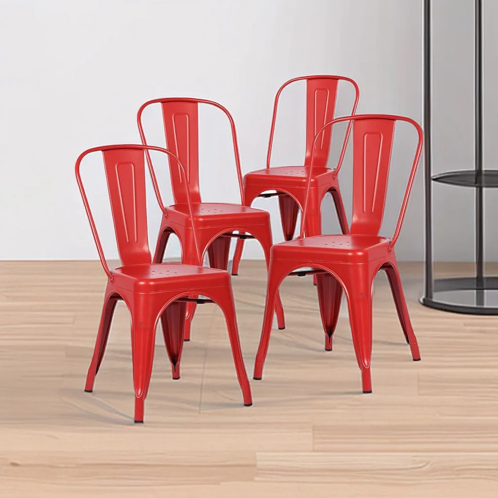 Stackable Chair Sillas Para Restaurant Home Kitchen Coffee Shop Event ...