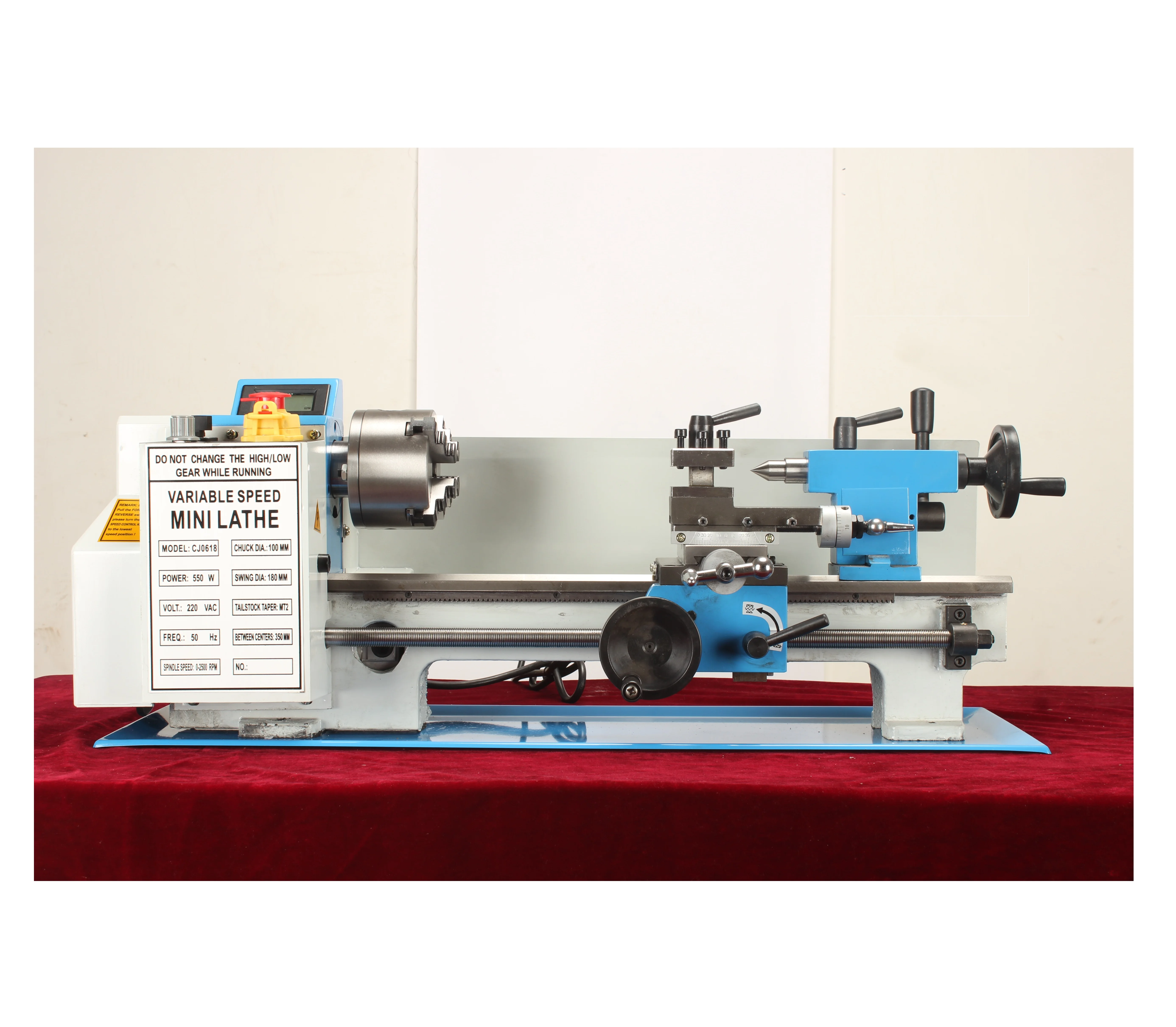 CQ0618 Household variable speed mini metal torno para metal engine lathe 7 x14 Auto mini metal bench lathe