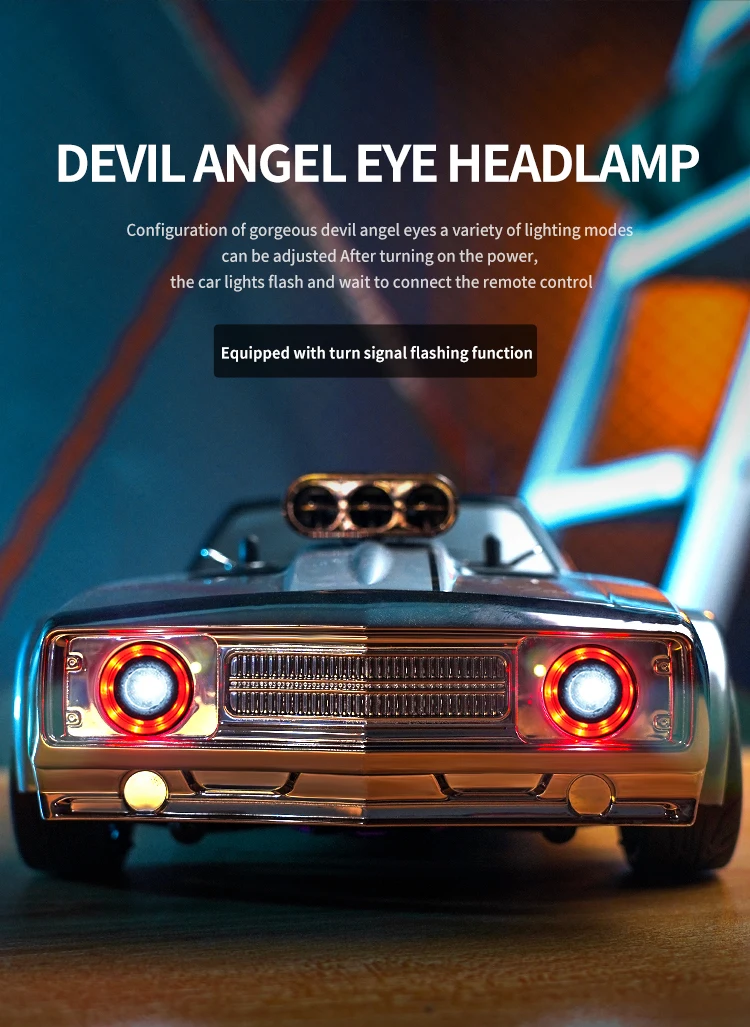 High-Speed Sync Control 4WD Electric RC On-Road Muscle Car: Devil Angel ...