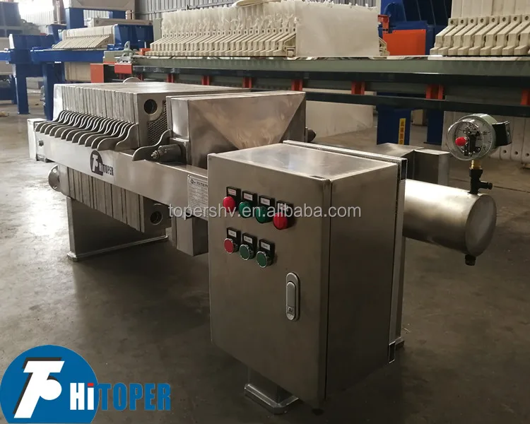 Manual Cake Discharge Diaphragm Plate Filter Press Machine 0.6Mpa ...