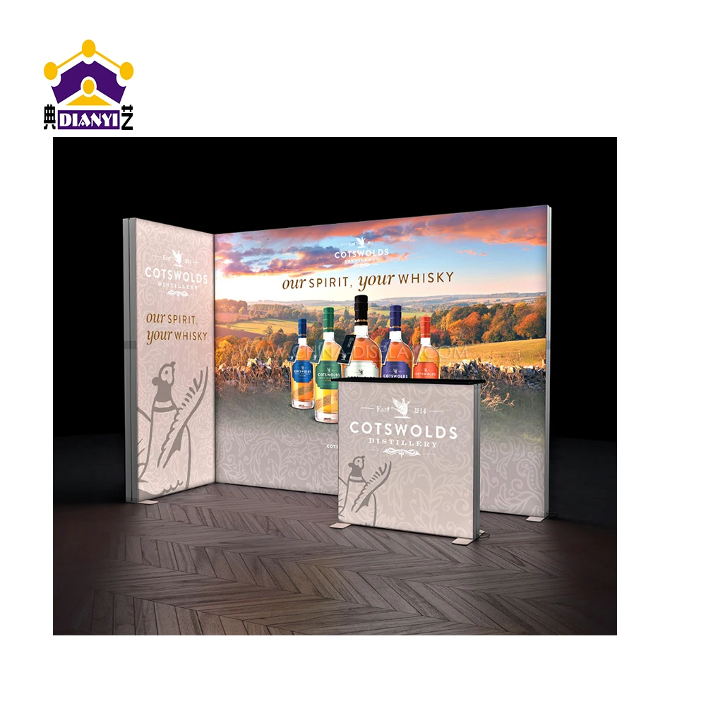 10x20 Modular Expo Booth Design Display light box Aluminium Frame ...