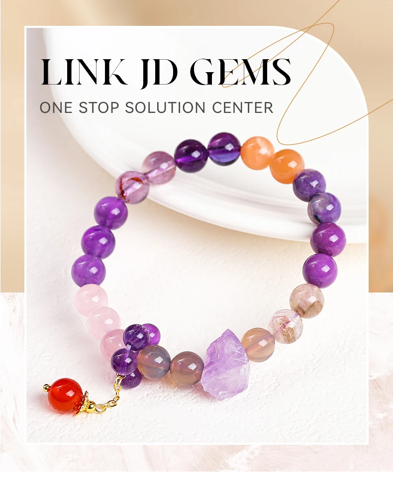 Jd Gems Chinese Dragon Loong Year Copper Alloy South Red Super Seven Crystal Lucky Bracelet Nine ...