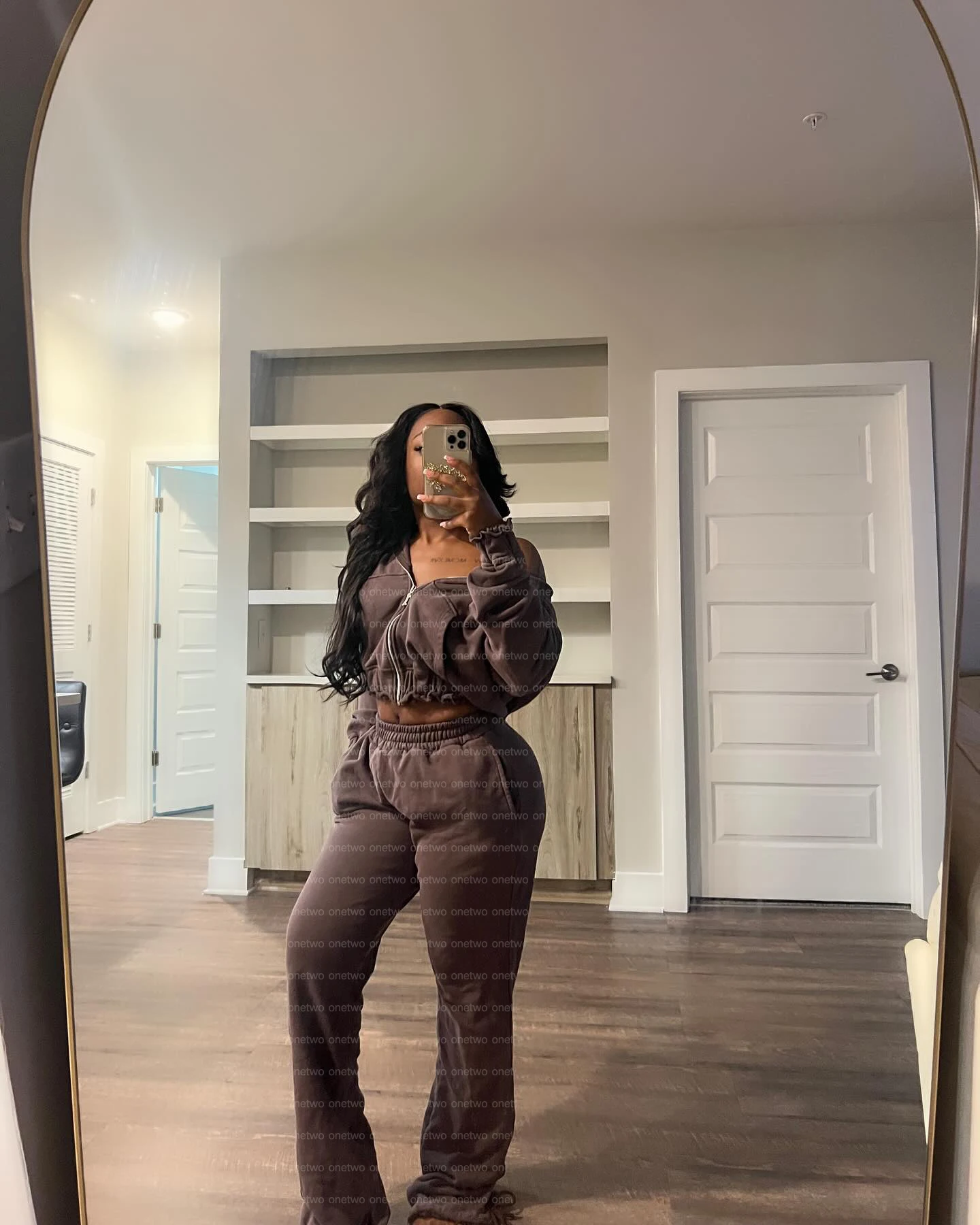 WT Custom Acid Washed Tracksuit - 100% Cotton Cropped Set