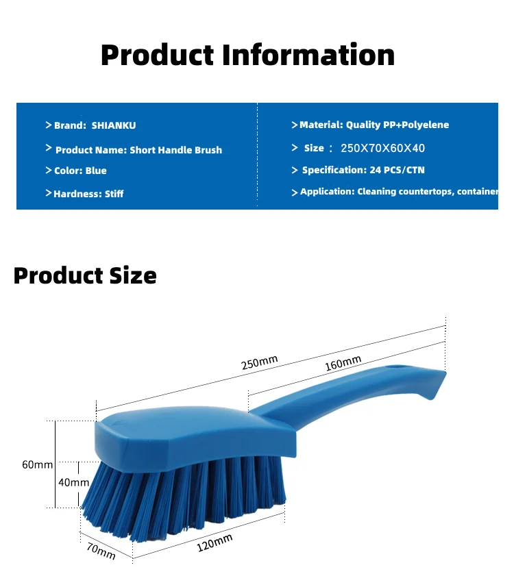 Industrial Food Grade Multifunctional Short Handle Cleaning Brushes for ...