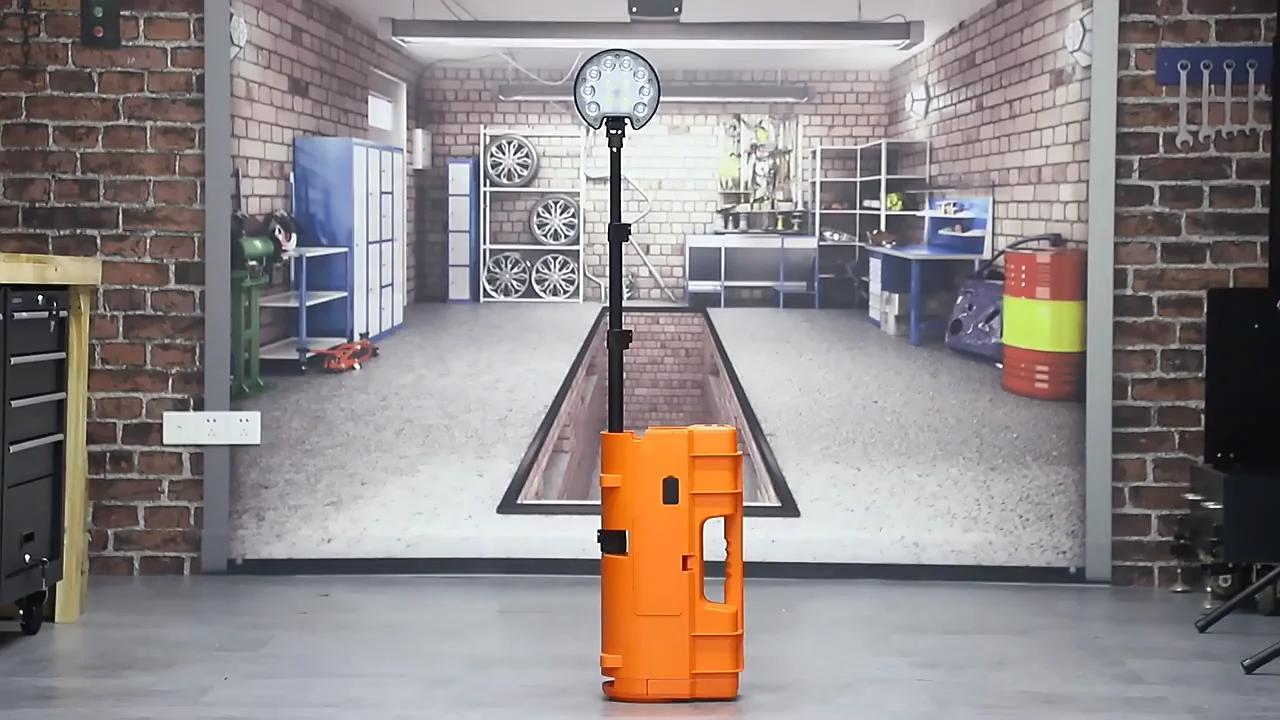 Portable 10000 Lumen Mobile Generation Powered Rechargeable Area Light ...