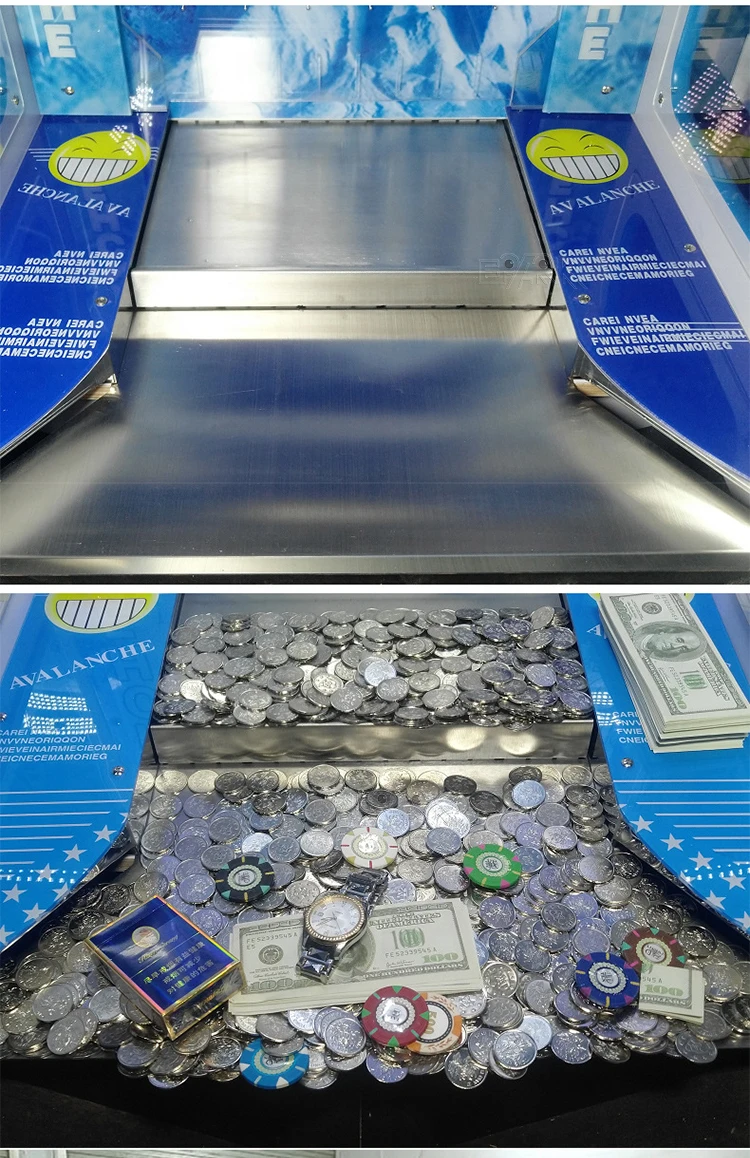 Indoor Arcade Earn Money Game Machine Coin Pusher Win Prize Lottery ...