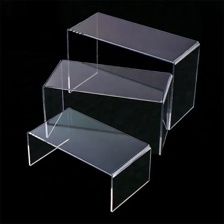 Clear Acrylic Display Riser Shelves, Acrylic Blind Box Model Display ...
