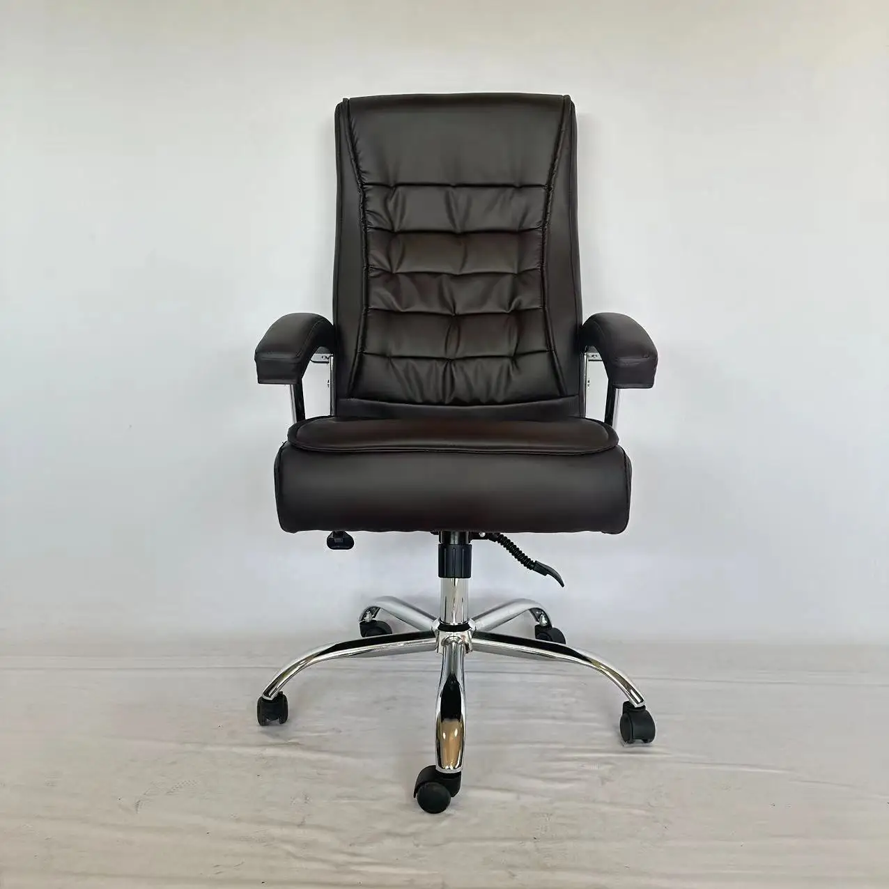 Ergonomics Plastic Pp Pu Leather Mesh Fabric Gold Iron Metal Leg Boss ...