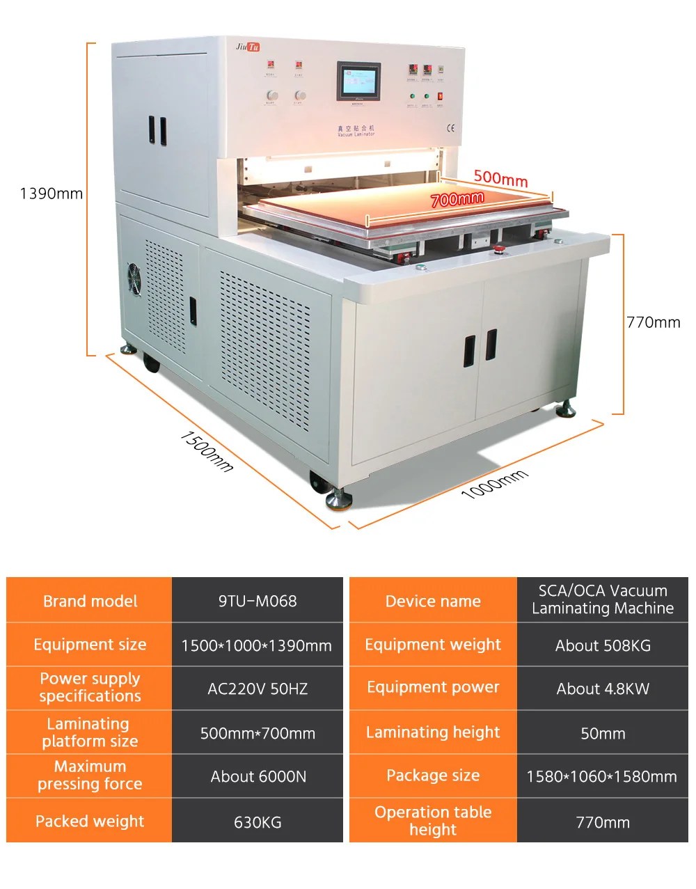 Touchscreen Backing Glass Bonding - SCA Laminator Machine