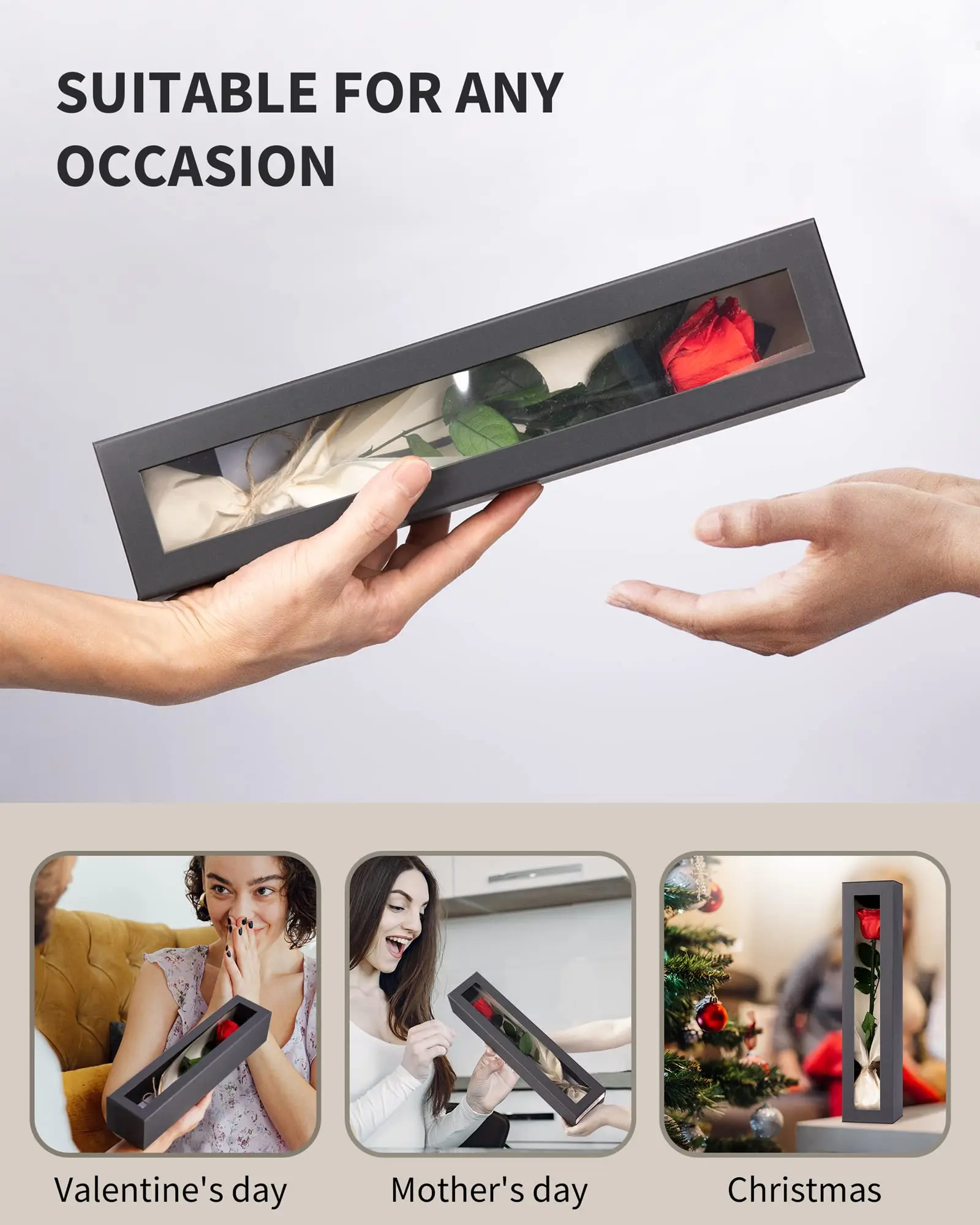 Mothers Day Gift Immortal Flower Long Stem Konservierte Rosen Infinity ...