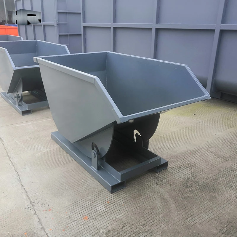 Heavy Duty Waste Recycle Tipper Bin Scrap Metal Tipping Hopper Steel ...