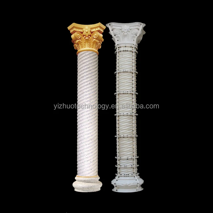 House Roman Pillars Designs Plastic Concrete Column Molds