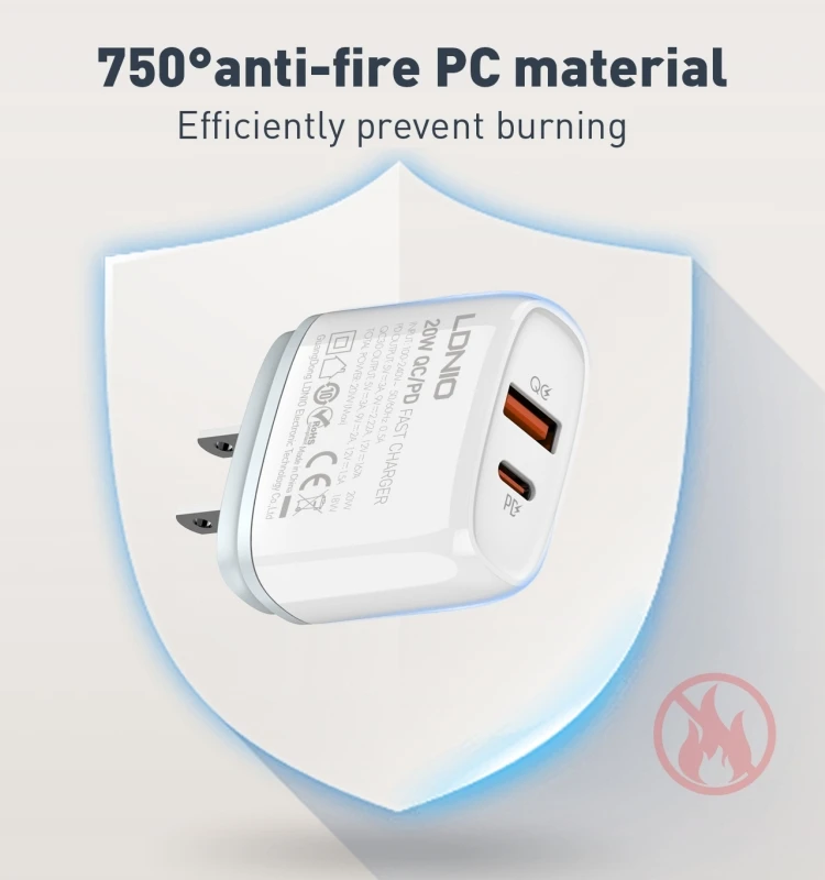LDNIO Q229 PD 20W Fast Charger - Universal Travel Companion