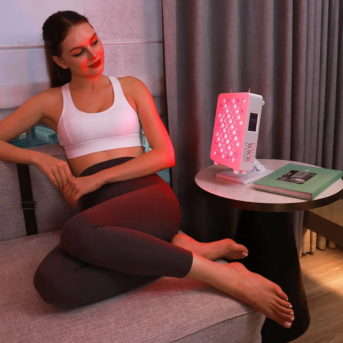 Salon-Grade Red LED Light Therapy Panel Skin Tone Improvement 630 660 ...