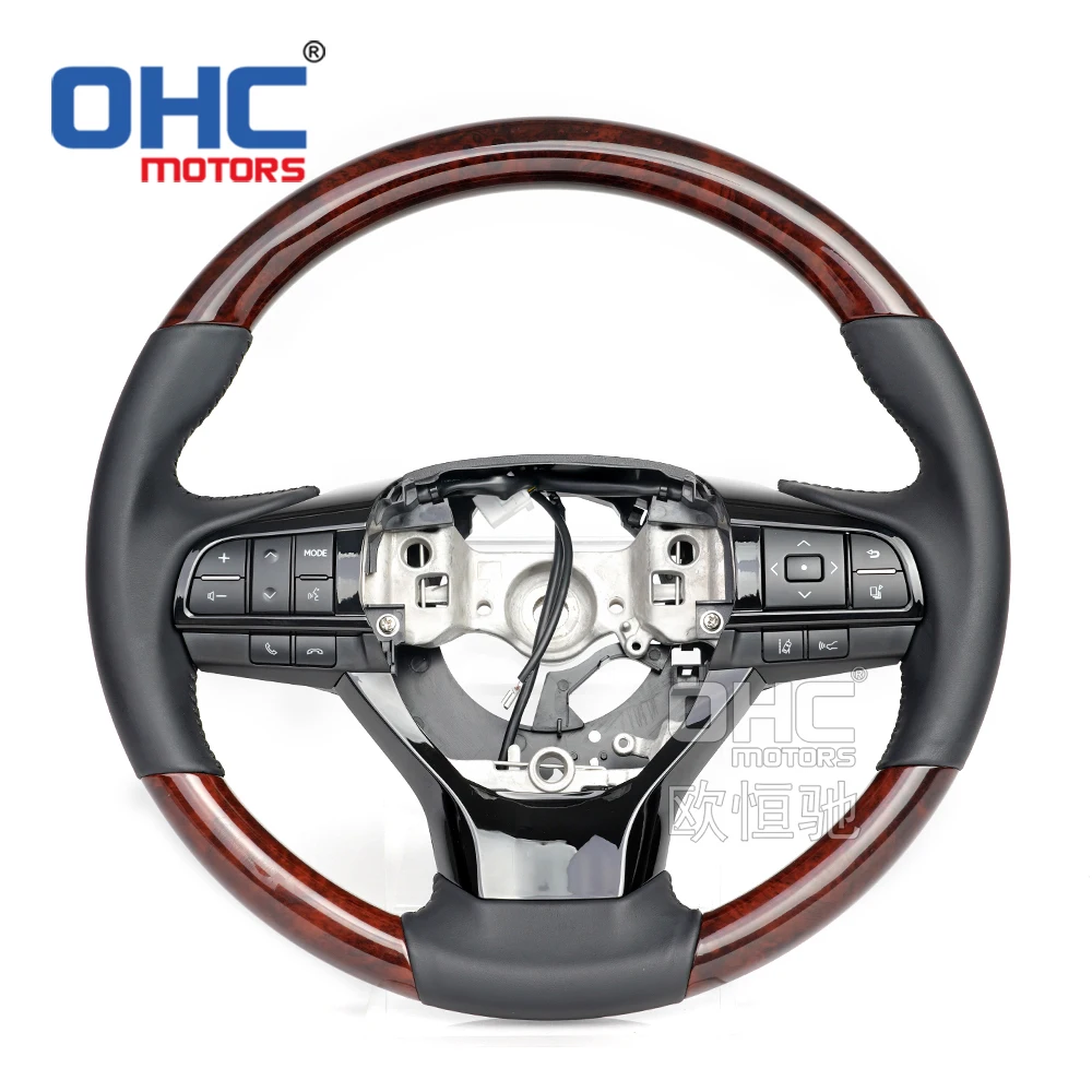 Wood Grain Steering Wheel Fit For Toyota Prado Corolla Rav4 Hilux ...