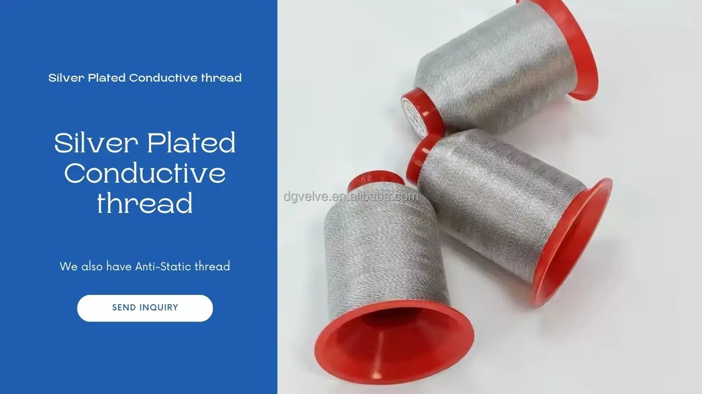 Low Resistance Silver Plated Conductive Sewing Thread