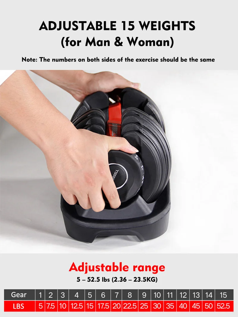 Free Weights 5lb Increment Weight Lifting Gym Equipment 40kg 90lb ...